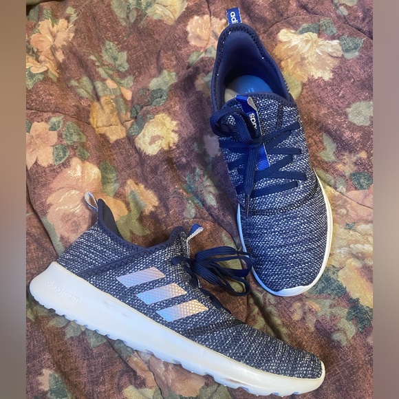 Adidas Shoes Adidas Navy And White Memory Foam Shoes Poshmark
